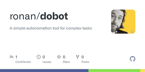 GitHub Ronan Dobot A Simple Autonomation Tool For Complex Tasks