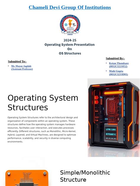 Os Presentation Pdf Operating System Kernel Operating System