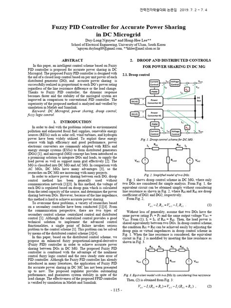 Fuzzy Pid Controller For Accurate Power Pdf Distributed Generation