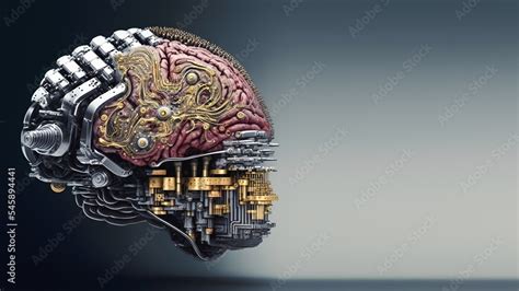 human brain with neuralink augmentation neural networks and artificial