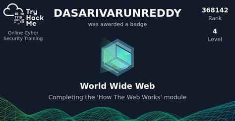 Dasarivarunreddy Was Awarded A Badge Dasari Varun Reddy