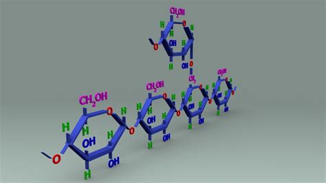 Glycogen Structure 3d Model Turbosquid 1238348