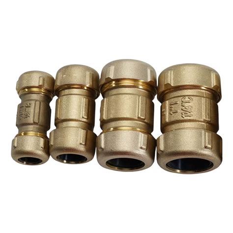 Short Pattern Brass Compression Coupling Premium Residential Valves And Fittings Factory