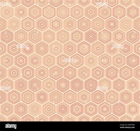 Tileable Hexagon Background Rounded Stacked Hexagons Mosaic Cells Red Color Tones Hexagonal