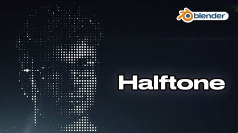 how to create the halftone effect in blender geometry nodes setup