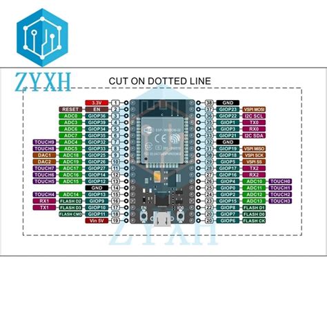 esp32 breakout board gpio esp32s esp32 development board esp wroom 32