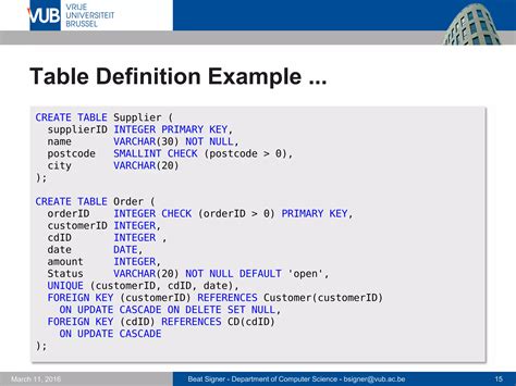 Structured Query Language Sql Lecture 5 Introduction To Databases