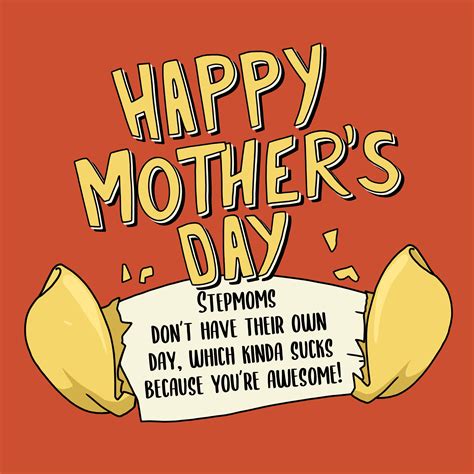 Happy Mothers Day Stepmom You Are Awesome Card Boomf