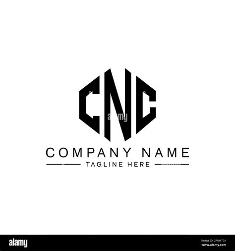 Cnc Letter Logo Design With Polygon Shape Cnc Polygon And Cube Shape Logo Design Cnc Hexagon