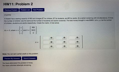 Solved Hw11 Problem 2 Previous Problem Problem List Next
