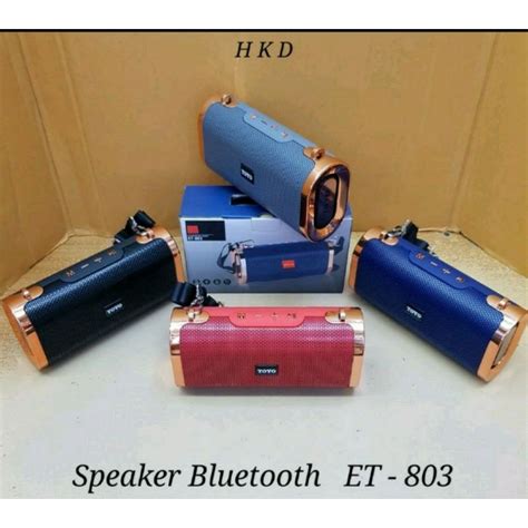 Jual SPEAKER BLUETOOTH ET 803 STEREO BASS FREE RANDOM Shopee Indonesia