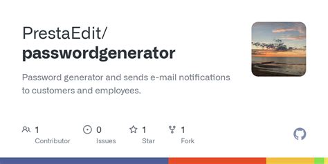 github prestaedit passwordgenerator password generator and sends e mail notifications to