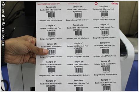 Ean8 Barcode Font Designed By Barcode Software Generate