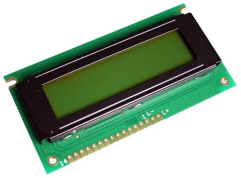 STN Yellow Green Line Character Lcd Display LCM