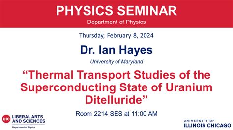 Physics Seminar Thermal Transport Studies Of The Superconducting State