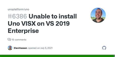 Unable To Install Uno Visx On Vs 2019 Enterprise · Issue 6386 · Unoplatformuno · Github