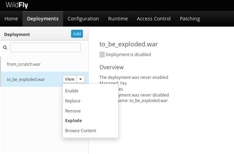 Managing Exploded Deployments In Wildfly Mastertheboss