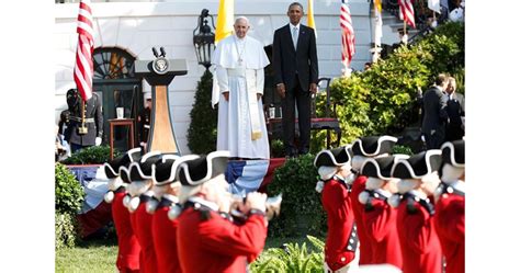 Обама посрещна папата в Белия дом снимки