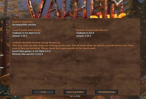 Help With Persistent Error Message Please Rvalheim