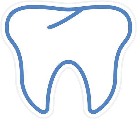 Tooth Vector Icon Style 22747622 Vector Art At Vecteezy