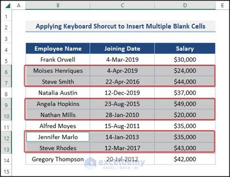How To Insert Blank Rows After Every Nth Row In Excel 4 Methods