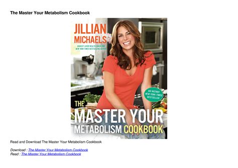 Pdf The Master Your Metabolism Cookbook The Master Your Metabolism Cookbook Read And Download