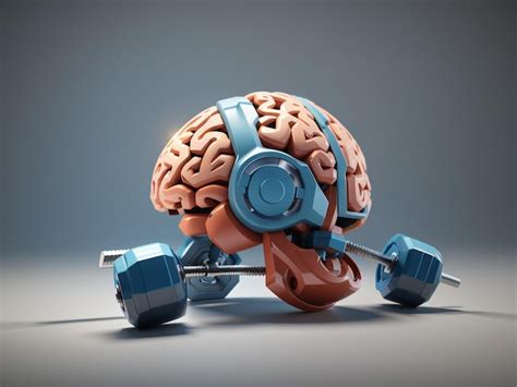 Premium Ai Image Threedimensional Render Of Human Brain Illuminating