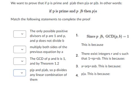 Solved We Want To Prove That If P Is Prime And Pab Then Pa Chegg Com