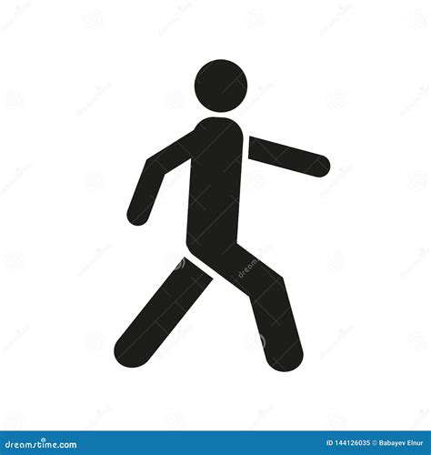 Man Walk Icon Walking Man Vector Icon People Walk Sign Illustration