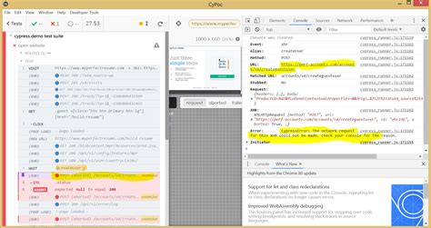xhr aborted within cypress tests but not outside of test · issue