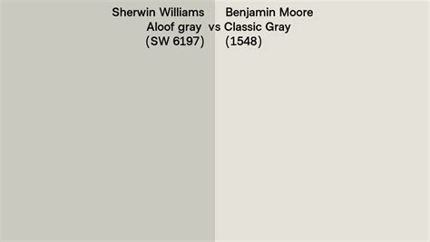 Sherwin Williams Aloof Gray Sw 6197 Vs Benjamin Moore Classic Gray