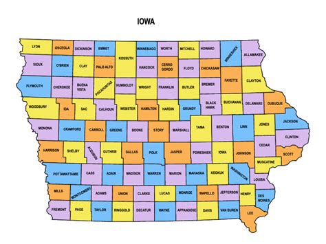 Iowa County Map Editable Amp Printable Iowa County Map Maps Ia