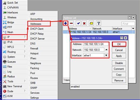 Vlan Lab 1 Ip Address Di Mikrotik