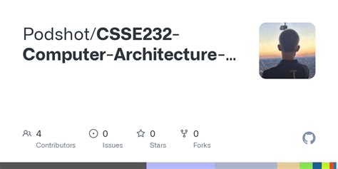 GitHub Podshot CSSE Computer Architecture Final Project