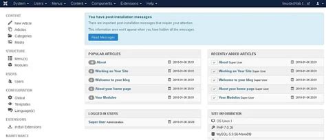 Create Your Own Website With Joomla Install Joomla On Linux