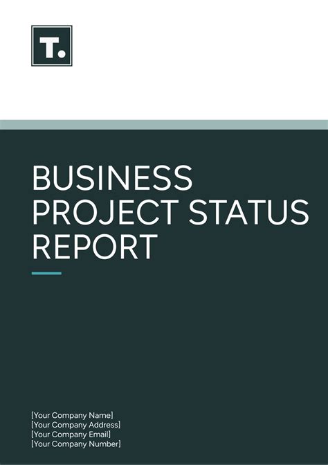 Free Business Project Status Report Template To Edit Online