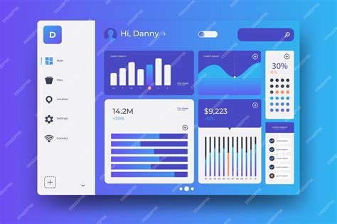 premium vector smart ui dashboard template and elements