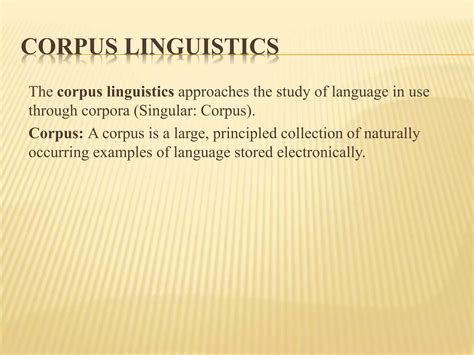 Introduction To Corpus Linguistics 1 Pptx