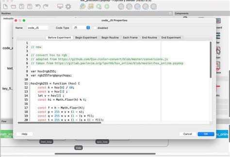 custom functions in pavlovia online experiments psychopy