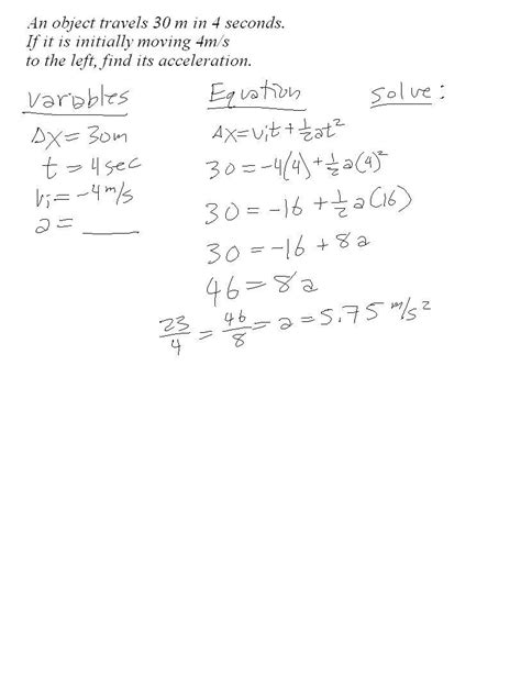 Mr Murray S Website One Dimensional Motion Notes