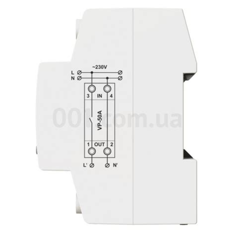 VP-50A M2R - Реле контроля напряжения VP-50A M2R однофазное 50А с ...