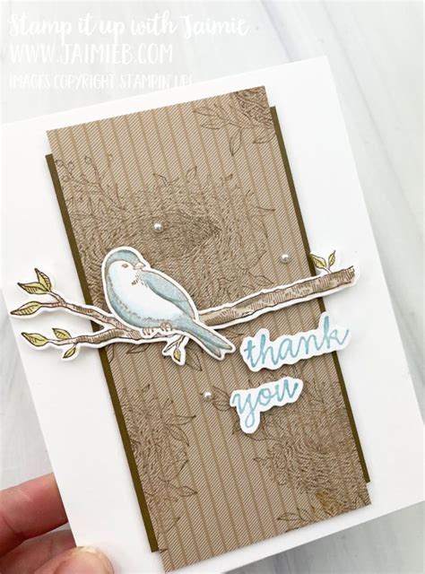 Stampin Up Nested Friends Thank You Card