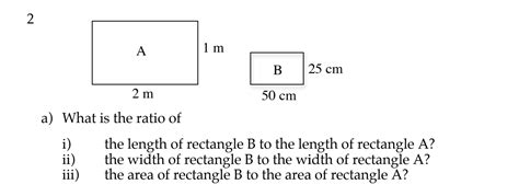 Solved 2ma ﻿what Is The Ratio Ofi ﻿the Length Of Rectangle