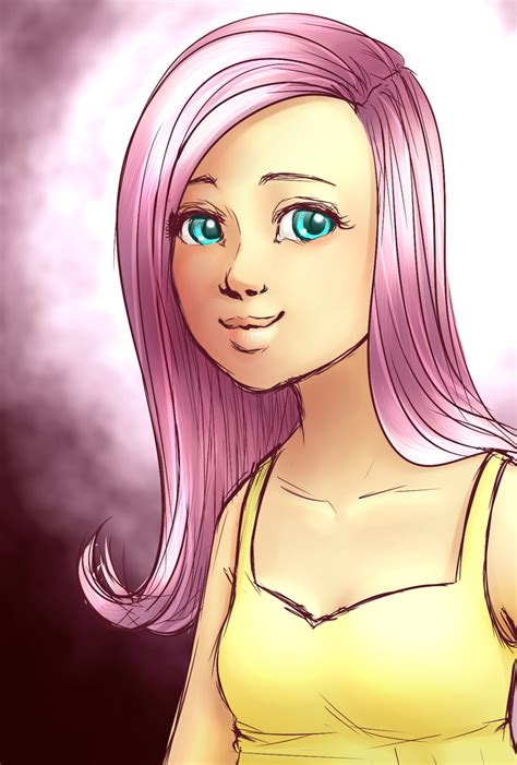 Human Fluttershy Speedpaint By Sandy On Deviantart