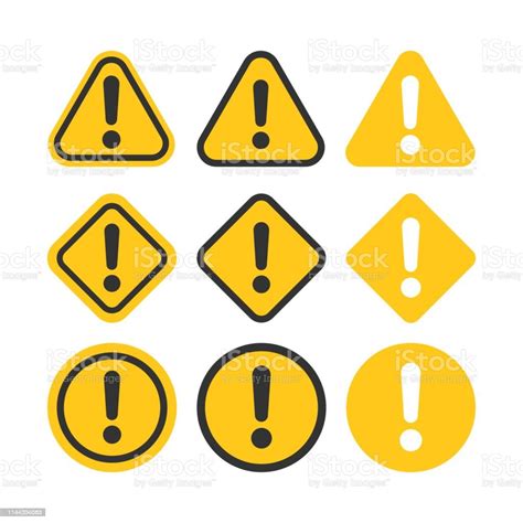 느낌표는 평면 스타일의 아이콘을 설정 합니다 흰색 고립 된 배경에 위험 경보 수집 벡터 일러스트 주의 위험 비즈니스 개념입니다 가리키기에 대한 스톡 벡터 아트 및 기타