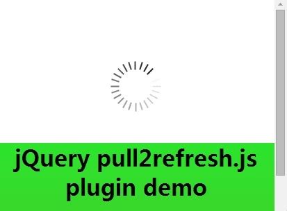 JQuery Plugin For Pull To Refresh Web Page Pull2refresh Js Free
