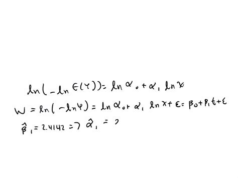 Use Linear Regression And Logarithmic Transformation To Determine The