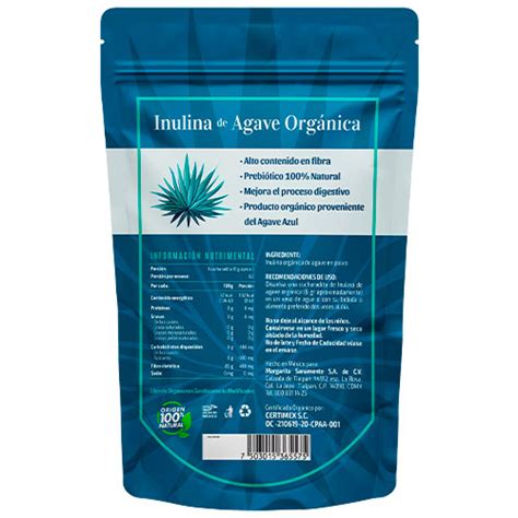 Inulina De Agave Orgánica Margarita Naturalmente