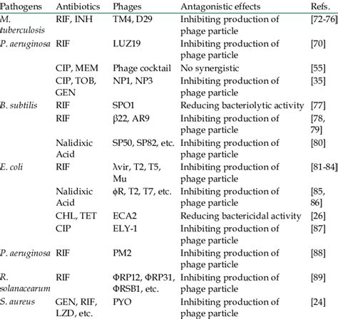 No Synergistic Or Antagonistic Effects Of The Combination Of Phage And Download Scientific