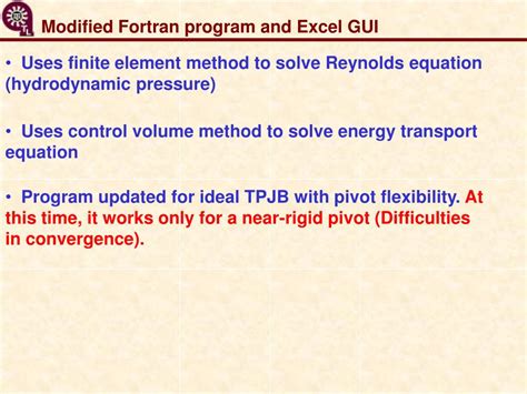 Ppt Computational Model For Tilting Pad Journal Bearings Powerpoint Presentation Id 471492